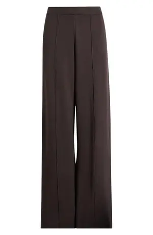 TAHARI ASL Wide Leg Sweater Knit Pants - Espresso