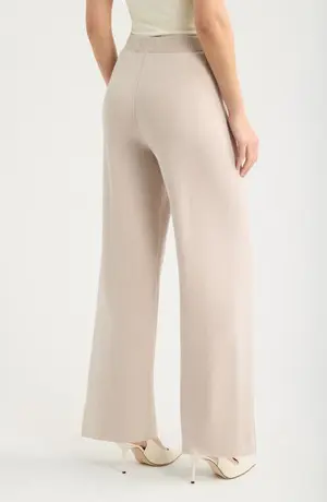 TAHARI ASL Wide Leg Sweater Knit Pants