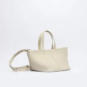 MESCH Ana Leather Tote - Ivory
