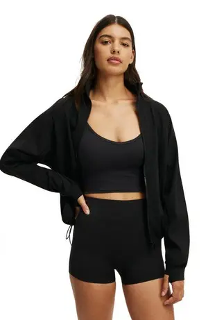 Cotton:on Active Oversized Track Jacket - Black