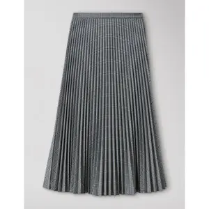 Whistles Check Pleated Midi Skirt