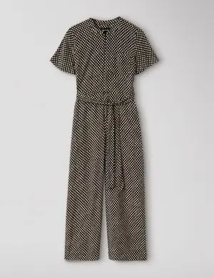 Whistles Short Sleeve Wide Leg Jumpsuit