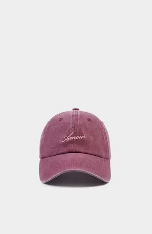 KATIE LOXTON Embroidered Cap - Red