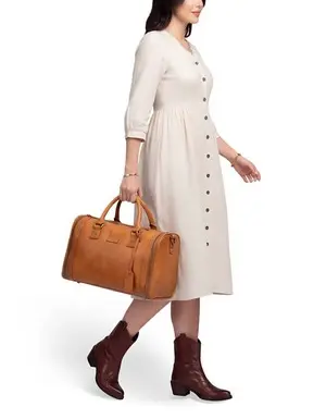 OLD TREND Nomad Genuine Leather Spacious Overnight Weekender