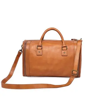 OLD TREND Nomad Genuine Leather Spacious Overnight Weekender