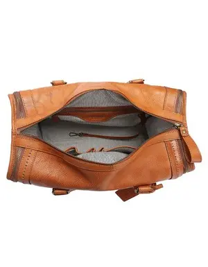 OLD TREND Nomad Genuine Leather Spacious Overnight Weekender