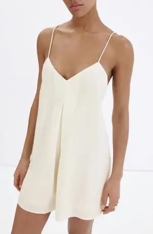 Mango Open Back Straight Jumpsuit