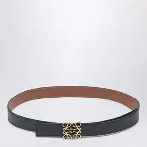 Loewe Reversible /black Anagram Belt