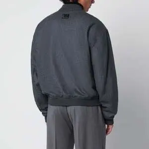 Dolce & Gabbana Mélange Zip-up Bomber Jacket In Wool