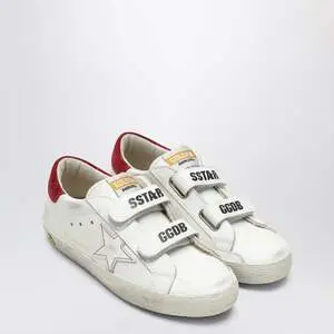 GOLDEN GOOSE White/ Old School Leather Sneakers