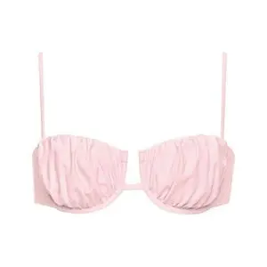 MONTCE Pale Blush Silkie Petal Bikini Top - Pink