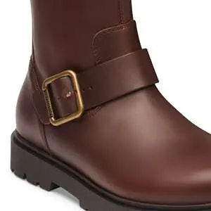 BIRKENSTOCK Highwood Mid Buckle Natural Leather Boots - Carafe
