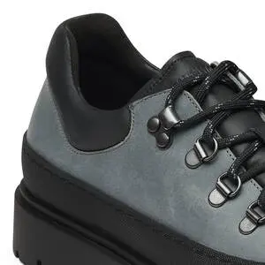 BIRKENSTOCK Prescott Low Oiled Leather Lace-up Boots - Basalt Gray