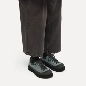 BIRKENSTOCK Prescott Low Oiled Leather Lace-up Boots - Basalt Gray