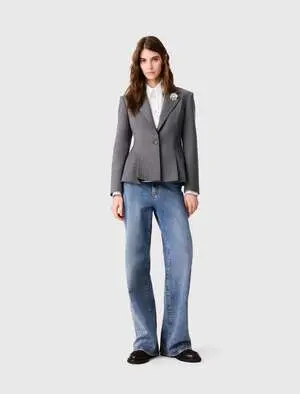 Maje Short Bar-style Suit Jacket