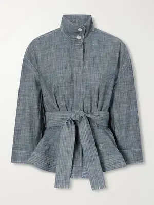 Jacquemus La Veste Cabana Belted Cotton Jacket - Gray