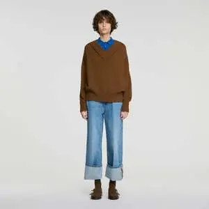 Sandro 2-in-1 Wool And Cashmere Sweater