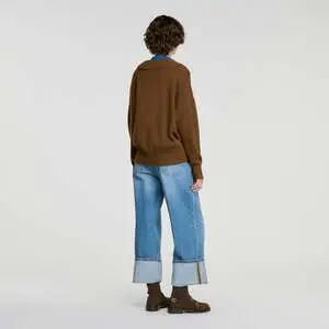 Sandro 2-in-1 Wool And Cashmere Sweater