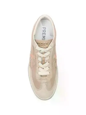 Premiata Logo-patch Panelled Sneakers