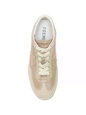 Premiata Logo-patch Paneled Sneakers