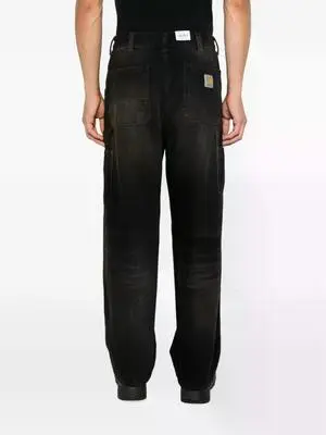 Carhartt Work In Progress Faded Effect Hammer Loop Jeans