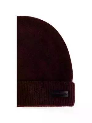 Emporio Armani Logo-patch Cashmere Beanie Hat