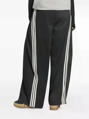 Adidas Pleated Side-stripe Trousers - Black