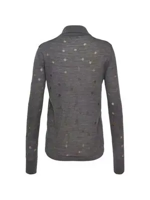 Stella McCartney Polka-dot Polo Sweater - Grey