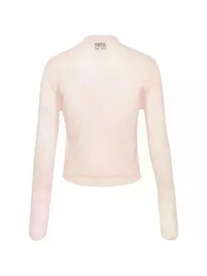 GANNI Pointelle-knit Cardigan