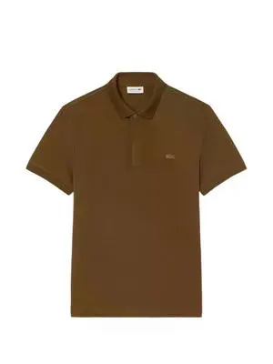 Lacoste Logo-patch Polo Shirt - Brown