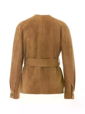 Max Mara Belted Suede Jacket