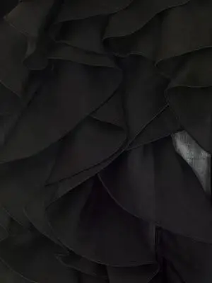 Max Mara Ruffled Silk Shirt