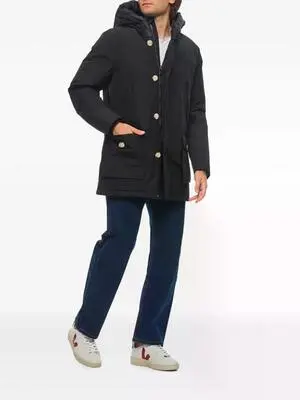 Woolrich Hooded Button-fastening Coat