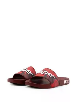 AAPE BY *A BATHING APE Logo Slides - Green