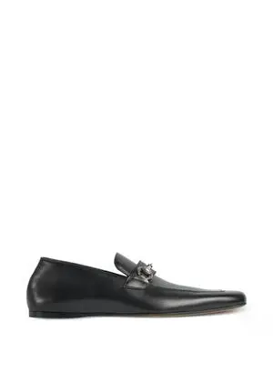 Gucci Horsebit Leather Loafers - Black