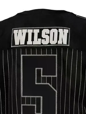 Y3 Pinstripe-print Mesh T-shirt