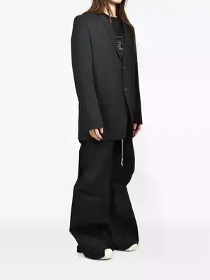 Rick Owens Concordian Wool Blazer - Black