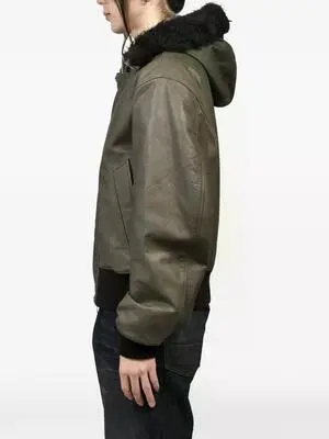 Our Legacy Compel Hooded Leather Jacket