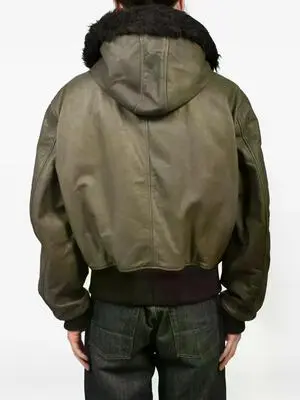 Our Legacy Compel Hooded Leather Jacket