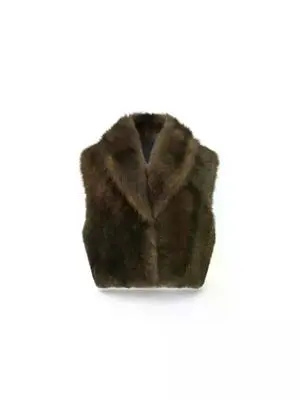 Brunello Cucinelli Soft Shearling Vest - Brown
