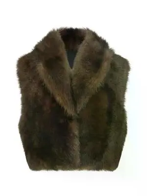 Brunello Cucinelli Soft Shearling Vest - Brown