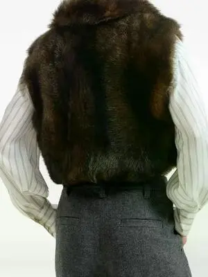 Brunello Cucinelli Soft Shearling Vest - Brown