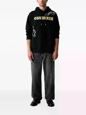 CONVERSE X Minions Logo-print Drawstring Hoodie