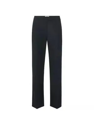 Elisabetta Franchi Trousers In Gabardine Fabric - Black