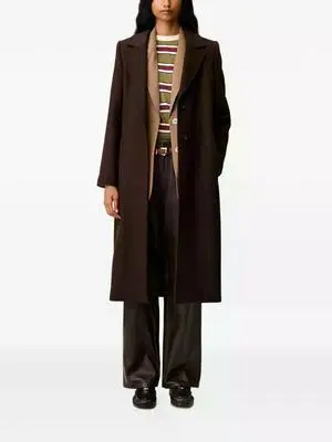 Claudie Pierlot Long Belted Wool Coat