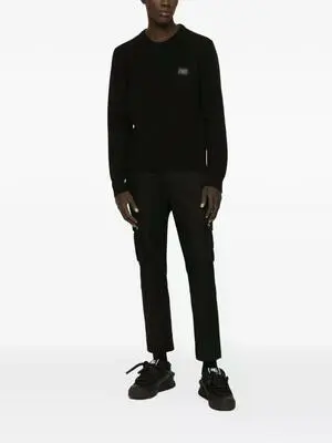 Dolce & Gabbana Wool Round-neck Sweater With Branded Tag