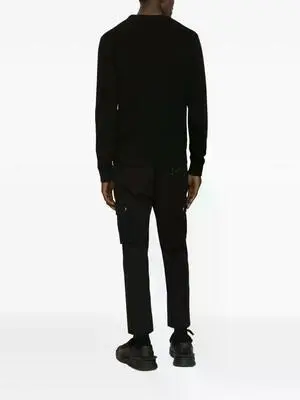 Dolce & Gabbana Wool Round-neck Sweater With Branded Tag