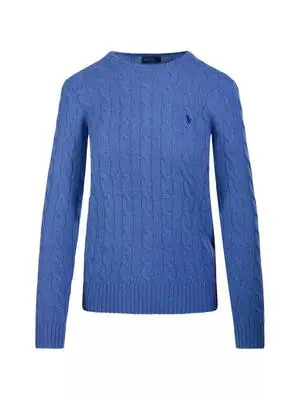 Polo Ralph Lauren Cable-knit Embroidered-logo Sweater