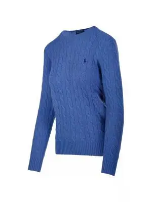 Polo Ralph Lauren Cable-knit Embroidered-logo Sweater