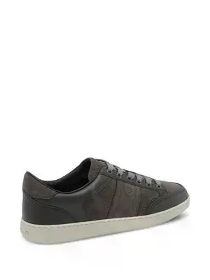 FERRAGAMO Gancini Grained-leather Sneakers